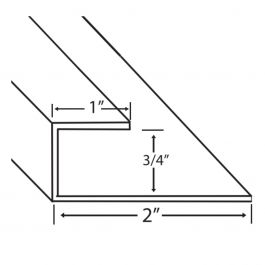 NEXrib PVC J-Profile, White, 10' | Agriclé