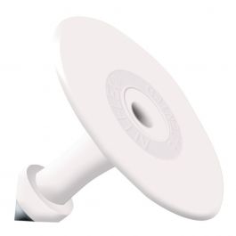 Male Clip Ear Tag for Livestock, White Blank | Agriclé