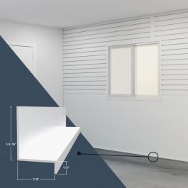 Trusscore PVC Z-Shaped Base Moulding, Grey Color | Agriclé